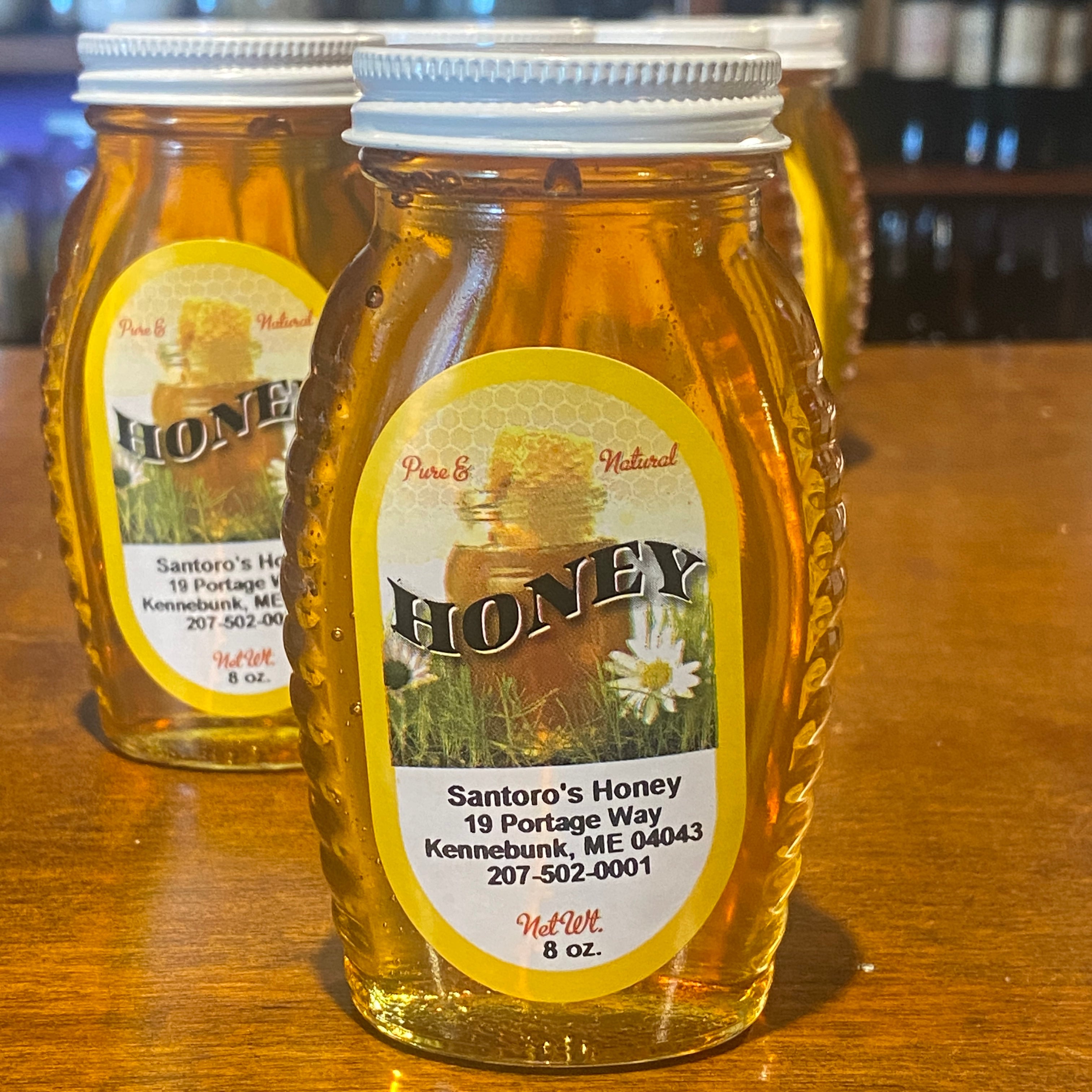 Santoro's Honey - 8oz Glass Jar | The Crooked Path