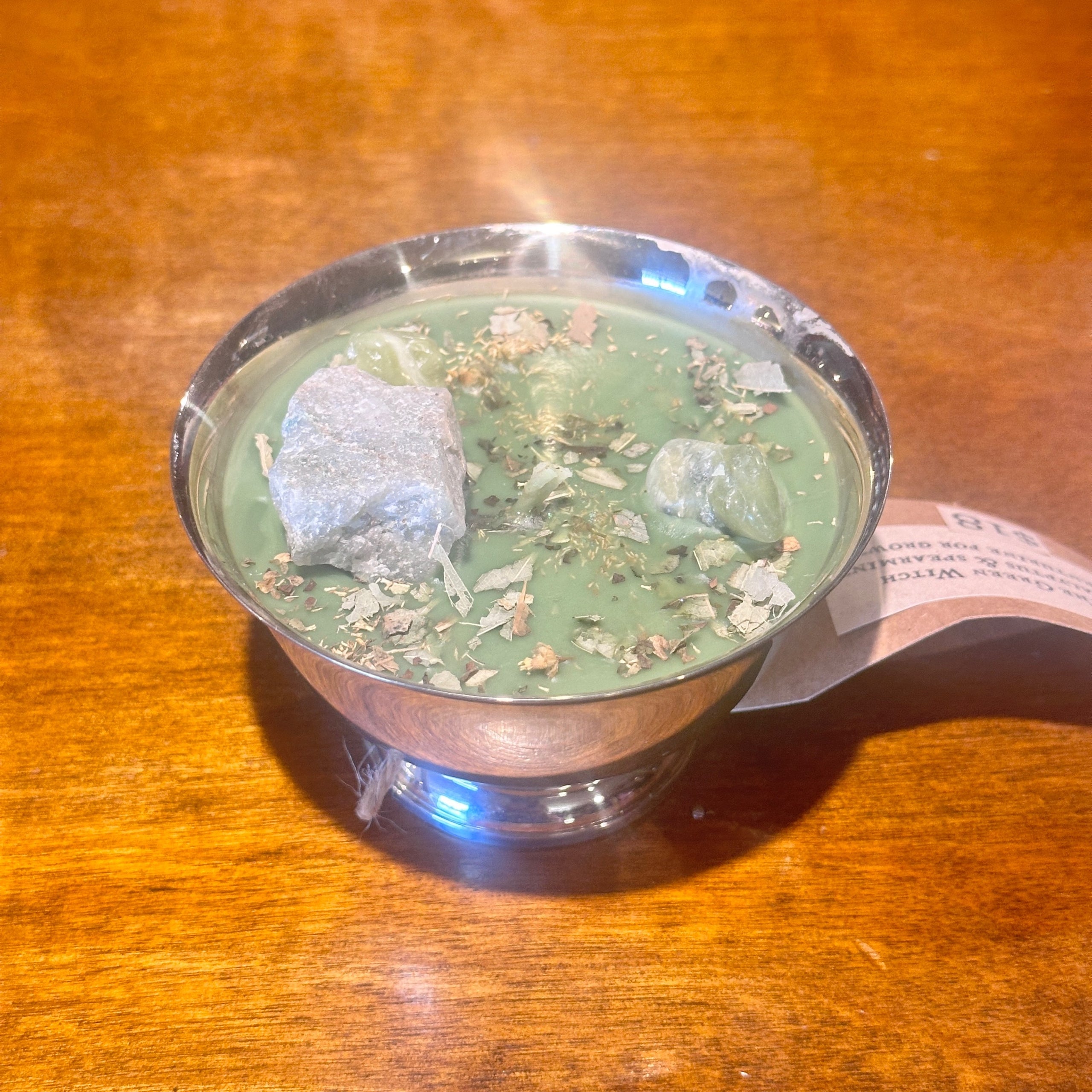 Witch & Heathen - The Green Witch in 6oz Silver Ritual Bowl | The ...
